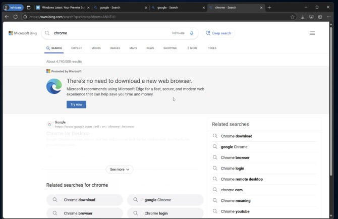 Microsoft-dan Chrome-a qarşı; Edge endirim linkini də silib! - Baku Time